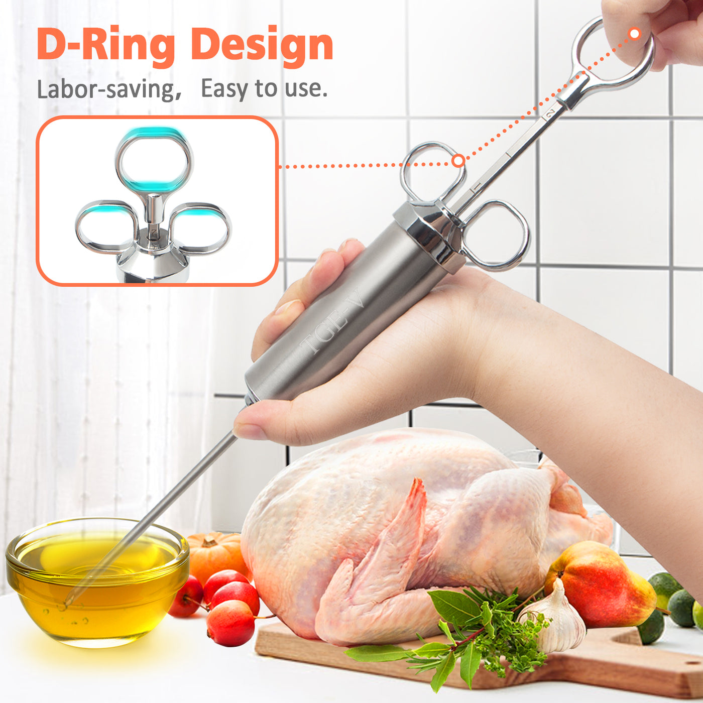 Best Meat Injector Kit with Travel Case (304 Stainless Steel)-BSQ ...