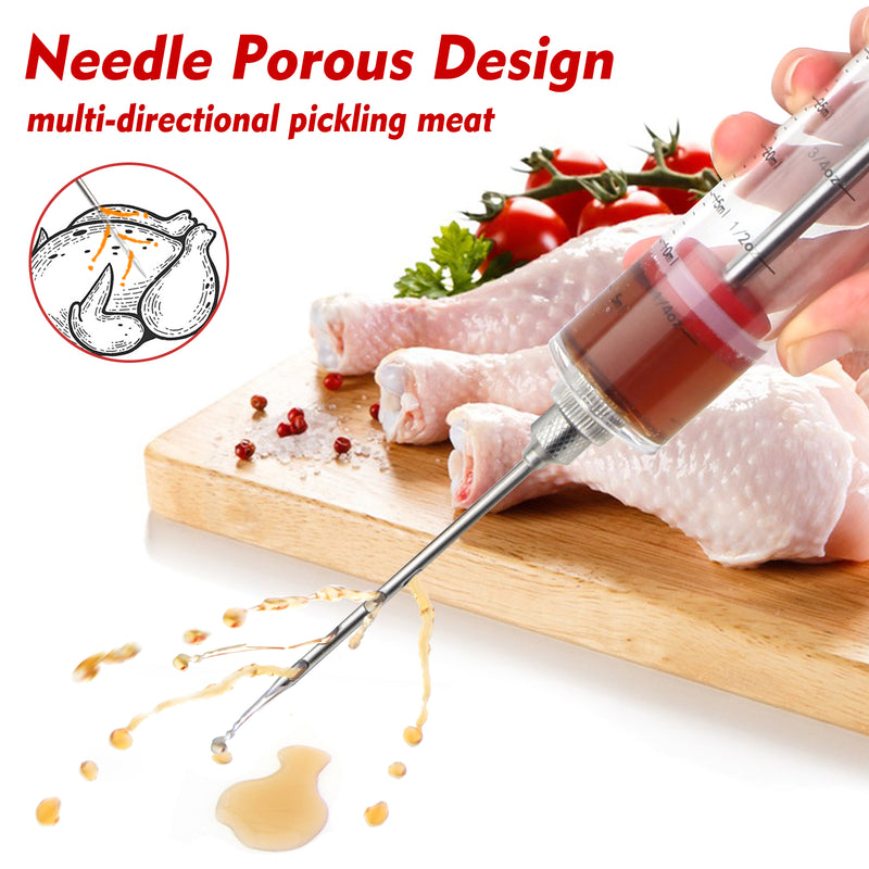 Meat Injector, TGE-V 1-oz Plastic BBQ Marinade Injector Kit, Turkey In ...