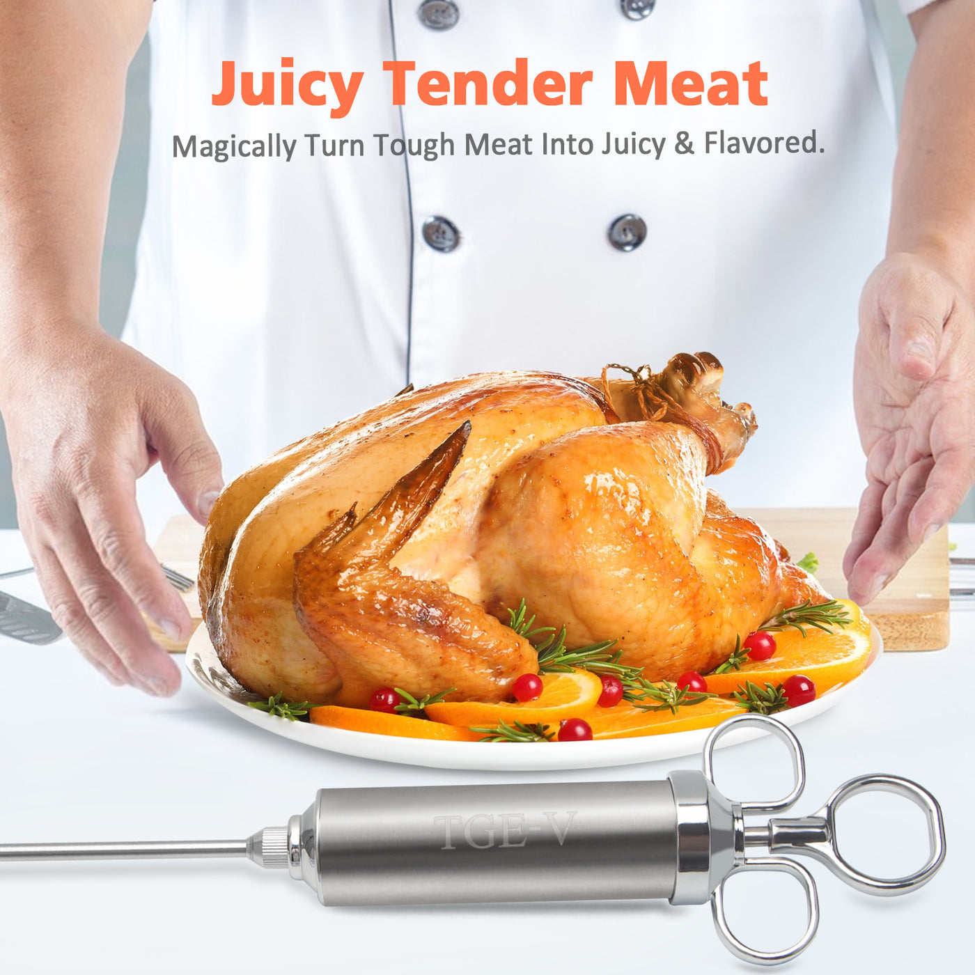 Best Meat Injector Kit with Travel Case (304 Stainless Steel)-BSQ ...