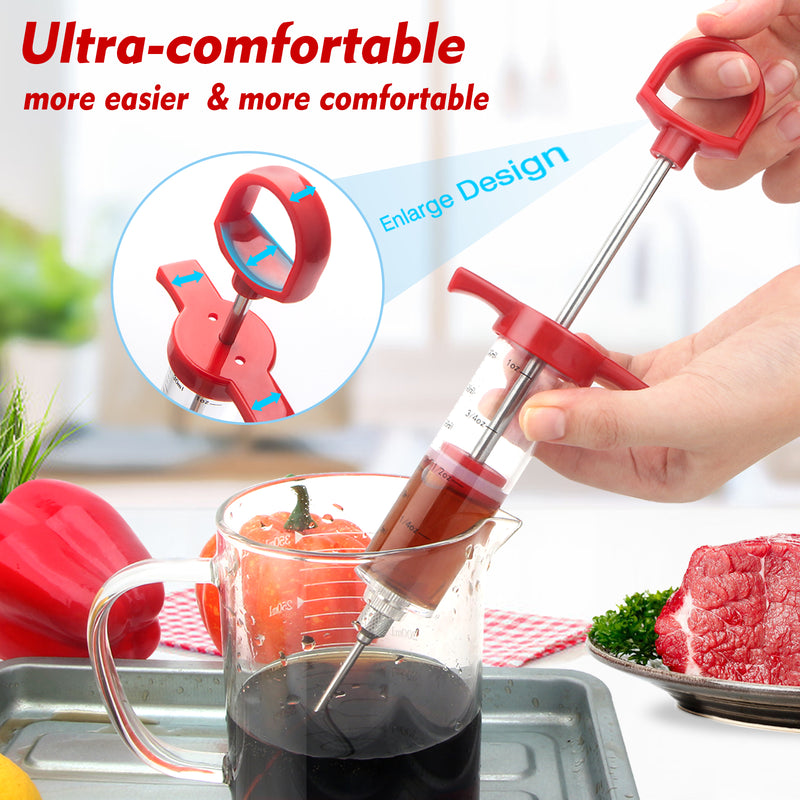 Meat Injector, TGE-V 1-oz Plastic BBQ Marinade Injector Kit, Turkey In ...